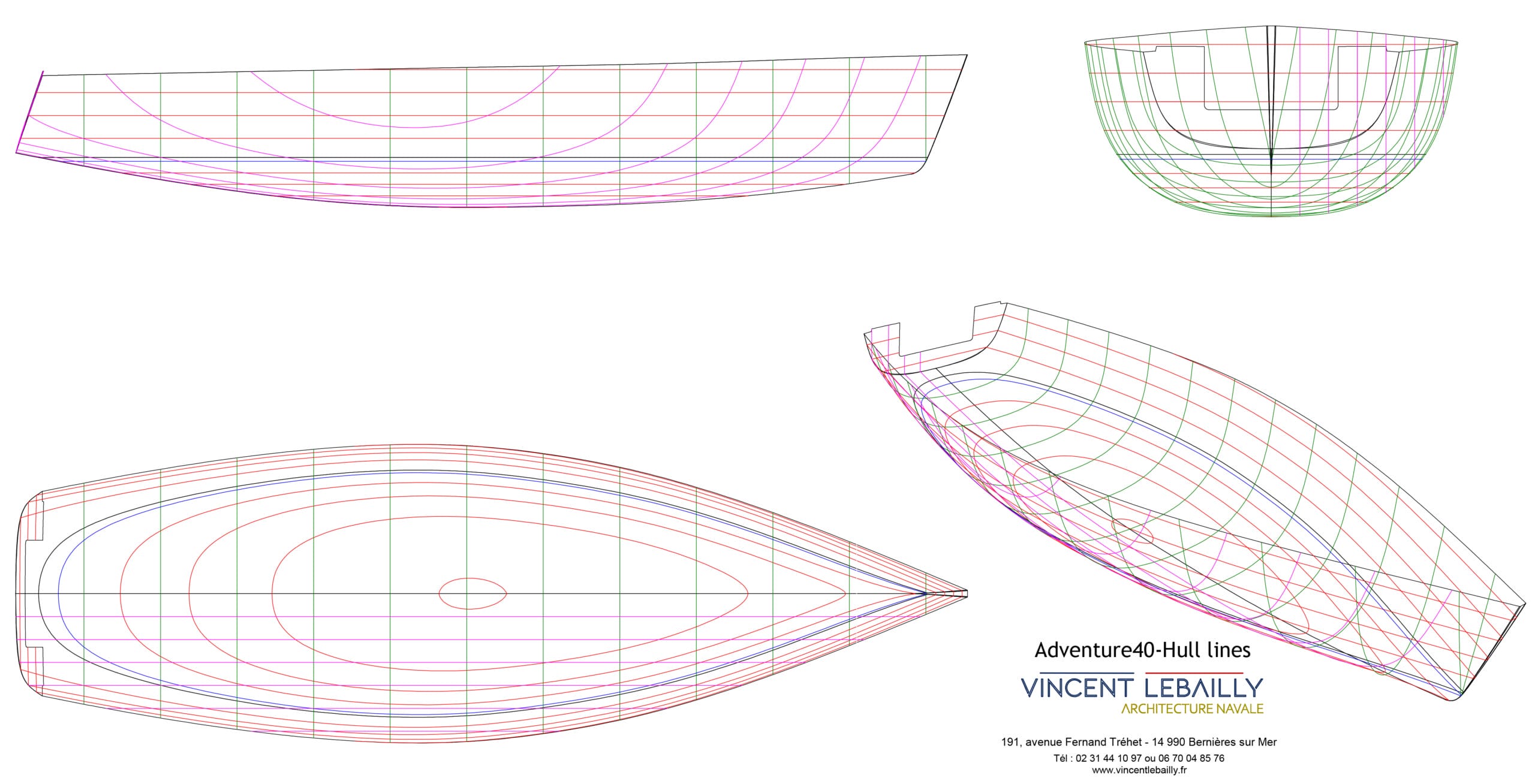 Adventure 40 Reveal—Hull, Cockpit, and Rig